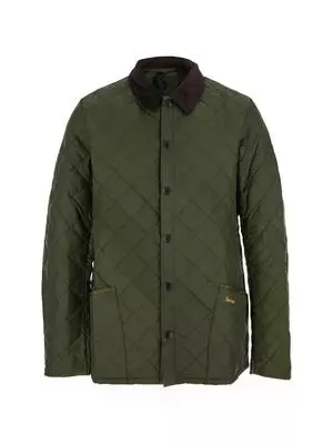 Barbour Heritage Liddesdale Corduroy-collar Padded Jacket - Green
