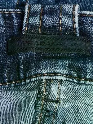 Prada Denim Tight-fit Jeans With Button Detail