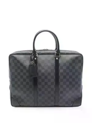 LOUIS VUITTON 2016 Voyage Damier Graphite Briefcase - Grey