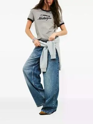 Ba&sh Rosta Slogan-print Ringer T-shirt