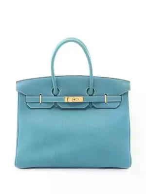 Hermès 2003 35 Birkin Tote Bag - Blue