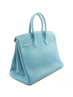Hermès Birkin 35 Tote Bag - Blue