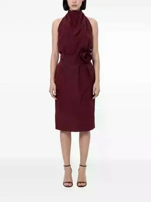 Magda Butrym Halterneck Floral Appliqué Top