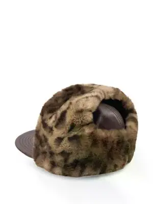 New Era 59fifty Leopard-print Leather Cap