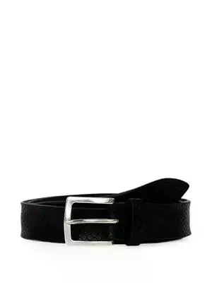 Orciani Soft Leather Belt - Black