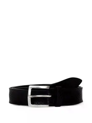 Orciani Soft Leather Belt - Black
