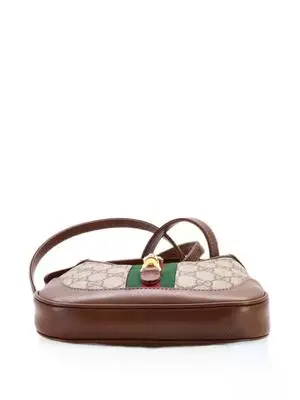 Gucci Jackie 1961 Gg Coated Canvas Mini Hobo Bag - Brown