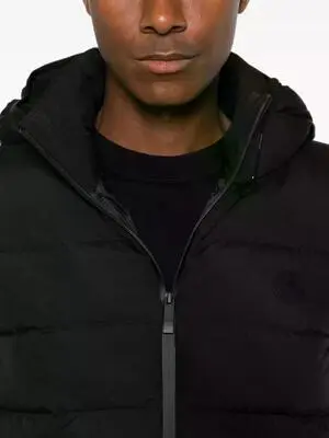Moncler Padded Hooded Gilet - Black
