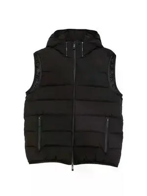 Moncler Arinella Hooded Down Vest - Black