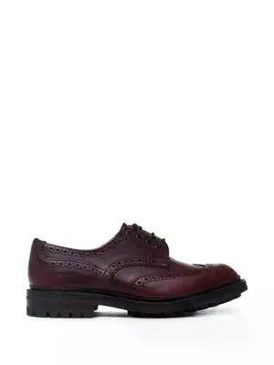 TRICKER'S Bourton Wingtip Brogues - Red