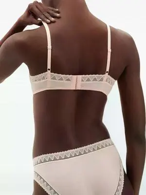 ERES Softness Lace-trim Bra - Pink