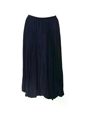 N°21 Pleated Elasticated-waist Midi Skirt