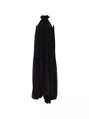 ROTATE BY BIRGER CHRISTENSEN Chiffon Balloon Jumpsuit - Black