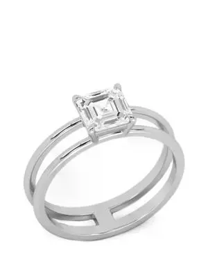 SOLO FOR DIAMONDS X Roxolana Diamond Double-band Ring - Silver