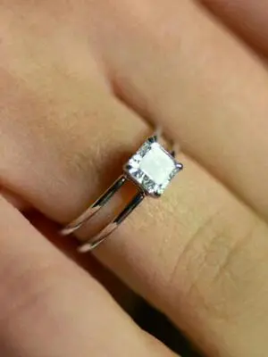SOLO FOR DIAMONDS X Roxolana Diamond Double-band Ring