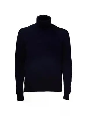 ZANONE Roll Neck Wool Sweater - Blue