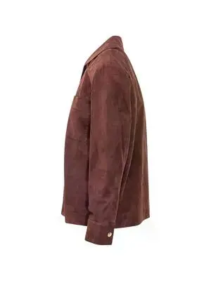 Max Mara Abisso Button-up Suede Jacket