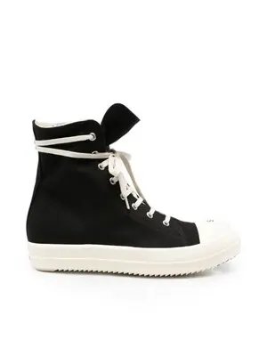Rick Owens Trainers Denim Sneakers - Black