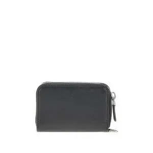 Prada Saffiano Leather Cardholder Pouch With Strap