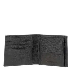Emporio Armani Grained Leather Bi-fold Wallet