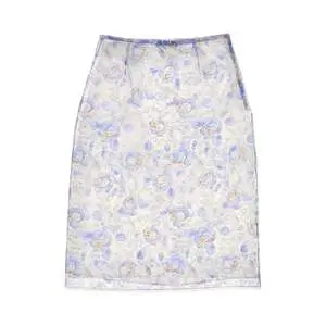 Prada Printed Nylonette Midi Skirt