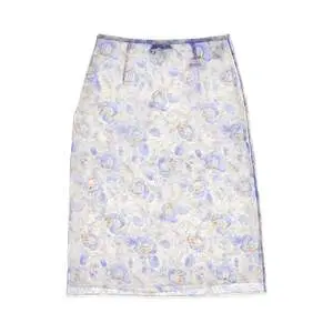 Prada Printed Nylonette Midi Skirt