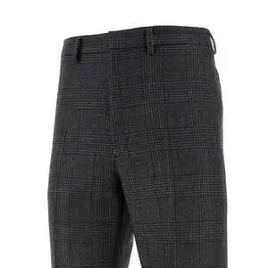 Prada Prince Of Wales Wool Pants