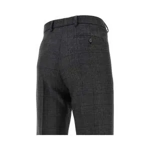 Prada Prince Of Wales Wool Pants