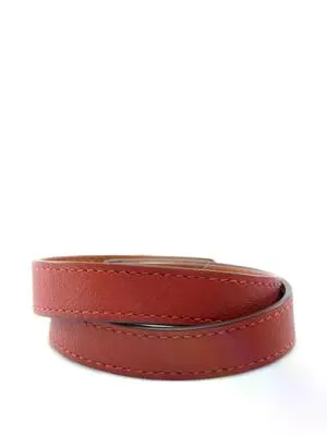 Hermès Kelly Double Tour Leather Bracelet - Red