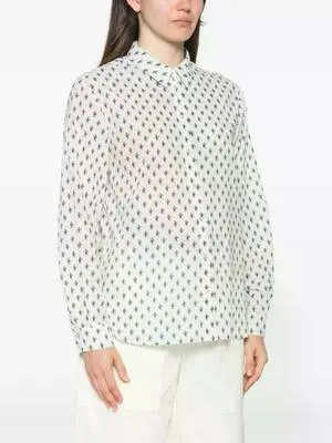MAISON123 Geometric Print Long Sleeve Shirt