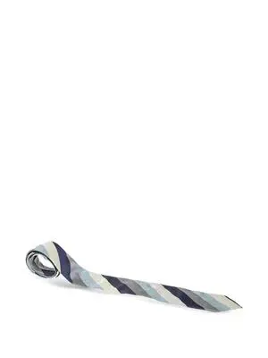 BOSS Diagonal-stripe Tie - Blue