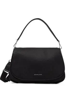 Michael Kors Holmes Extra-large Pebbled Leather Convertible Messenger Bag - Black