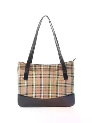 Burberry 2000s Haymarket Check Tote Bag