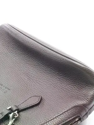 Gucci Pebbled Leather Top Handle Bag - Brown