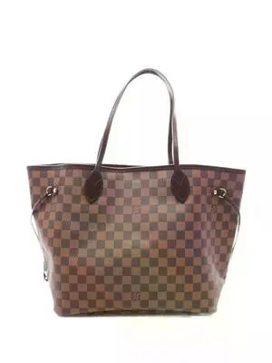 LOUIS VUITTON 2013 Mm Neverfull Damier Ebène Tote Bag - Brown
