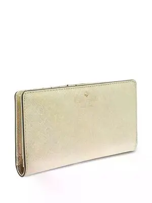 Kate Spade New York Leather Zip Wallet - Gold