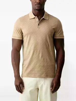 Michael Kors Monogram-print Polo Shirt - Neutrals