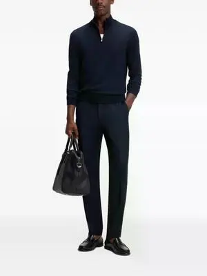 BOSS Quarter-zip Sweater - Blue