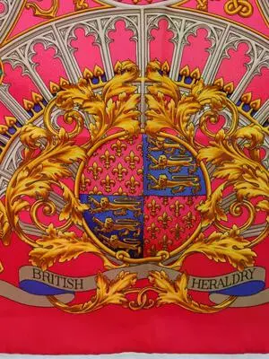 Hermès 2010s British Heraldry Scarf