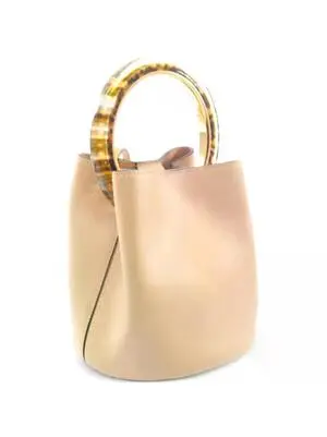 Marni Pannier Leather Tote Bag