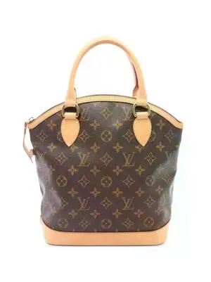 LOUIS VUITTON 2000s Lockit Monogram Handbag - Brown