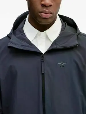 AERONAUTICA MILITARE Embroidered Logo Hooded Jacket