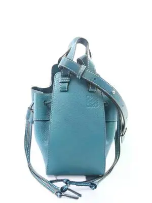 Loewe 2000s Mini Hammock Drawstring 2-way Tote Bag - Blue