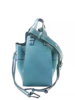 Loewe 2000s Mini Hammock Drawstring 2-way Tote Bag - Blue