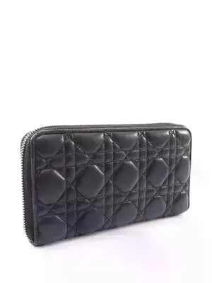 Dior 2000s Lady Voyageur Cannage Wallet