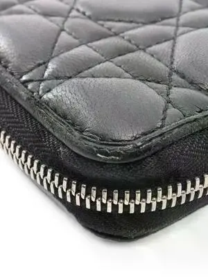 Dior 2000s Lady Voyageur Cannage Wallet