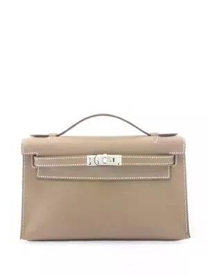 Hermès 2026 Kelly Pochette Tote Bag - Grey