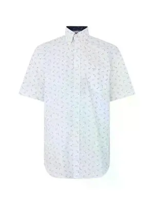 Paul & Shark Shark-print Button-down Shirt