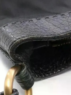 Prada Leather Panel Shoulder Bag