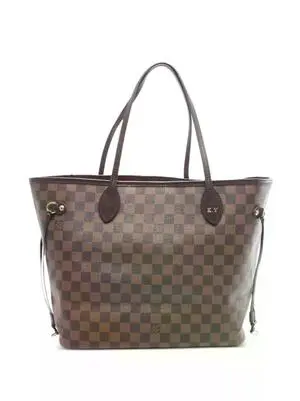 LOUIS VUITTON Damier Ebene Neverfull Mm Tote Bag - Brown